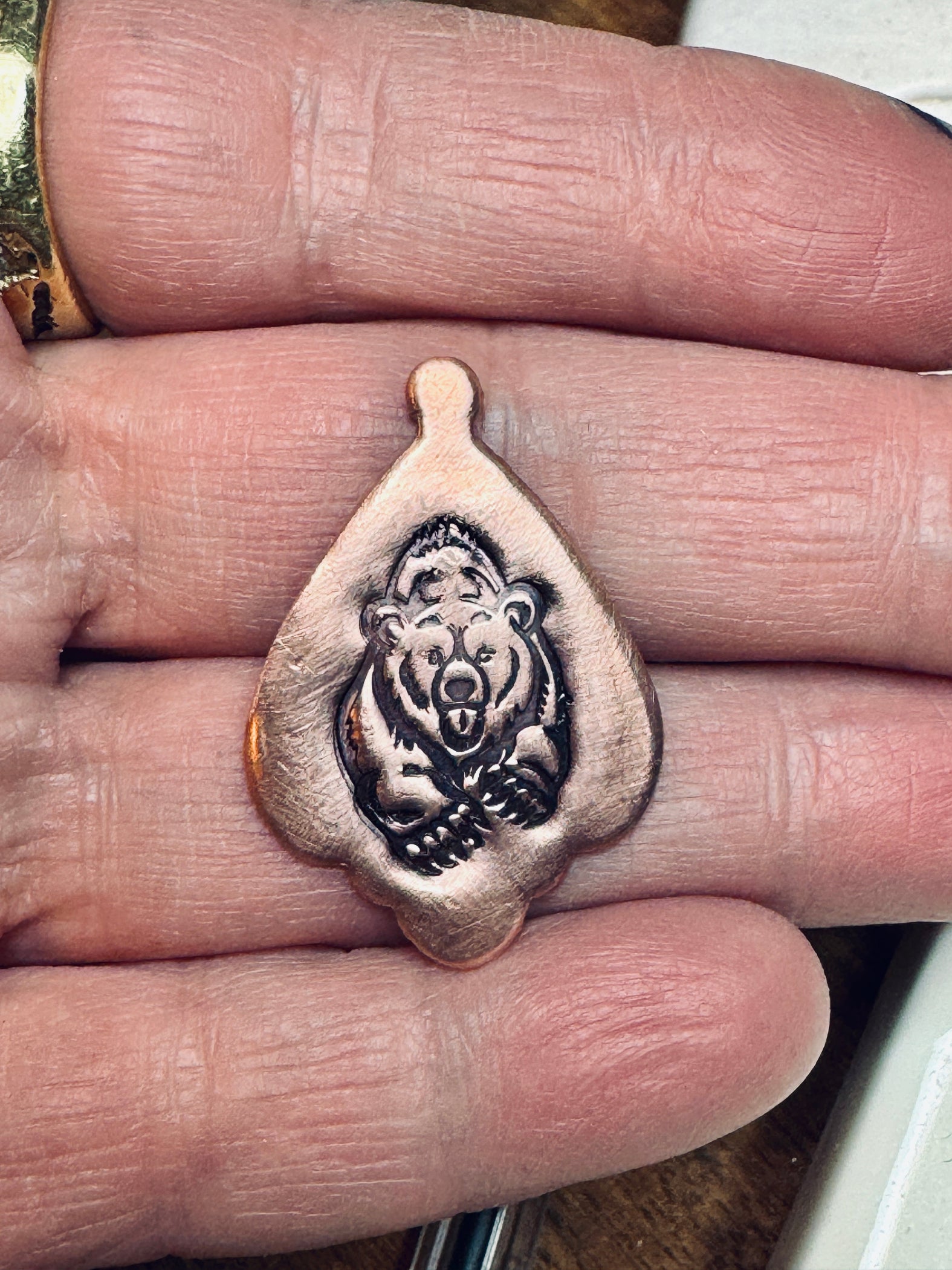 Grizzly bear stamp — Lion Punch Forge