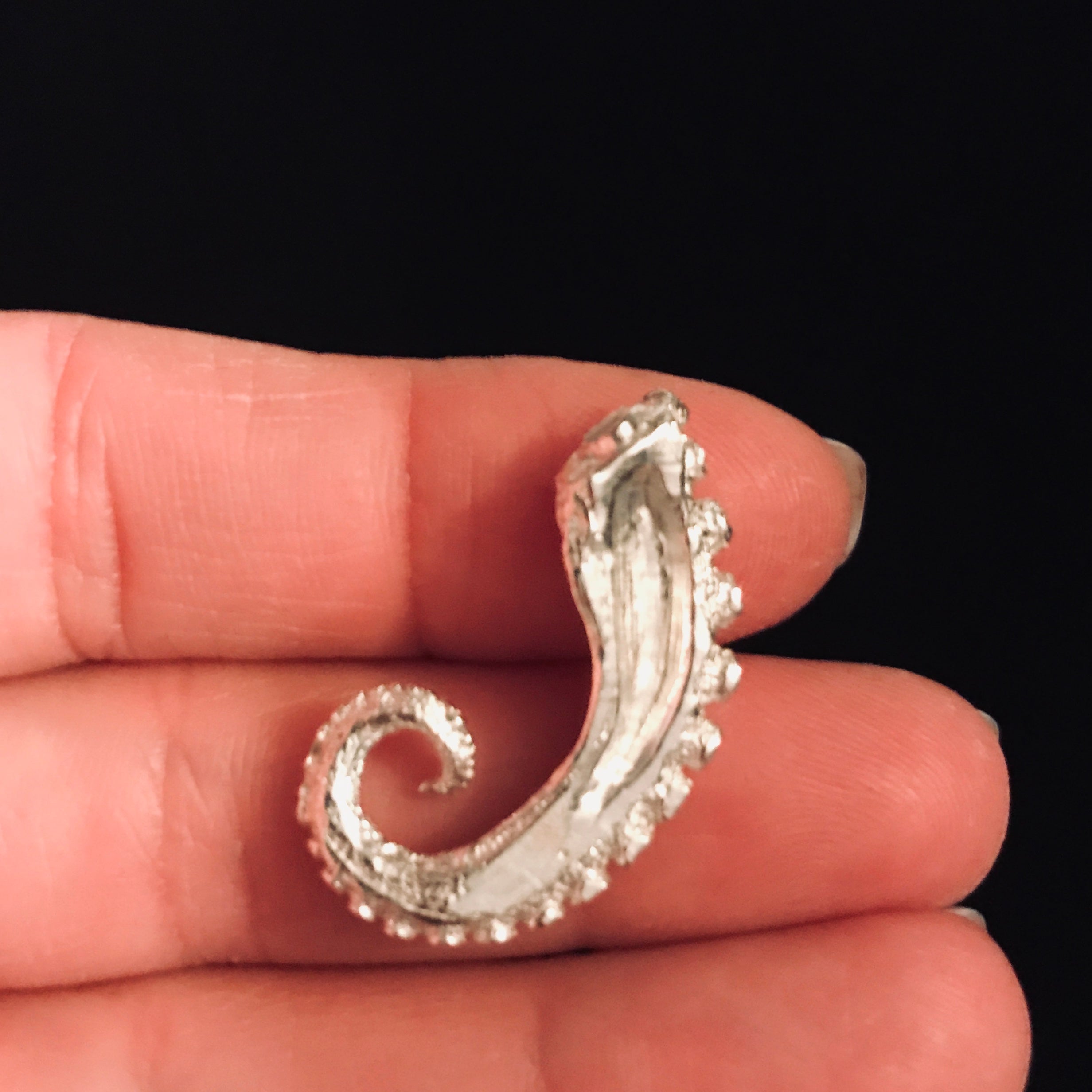 Cast Curled Octopus Tentacle for Jewelry Design — Lion Punch Forge