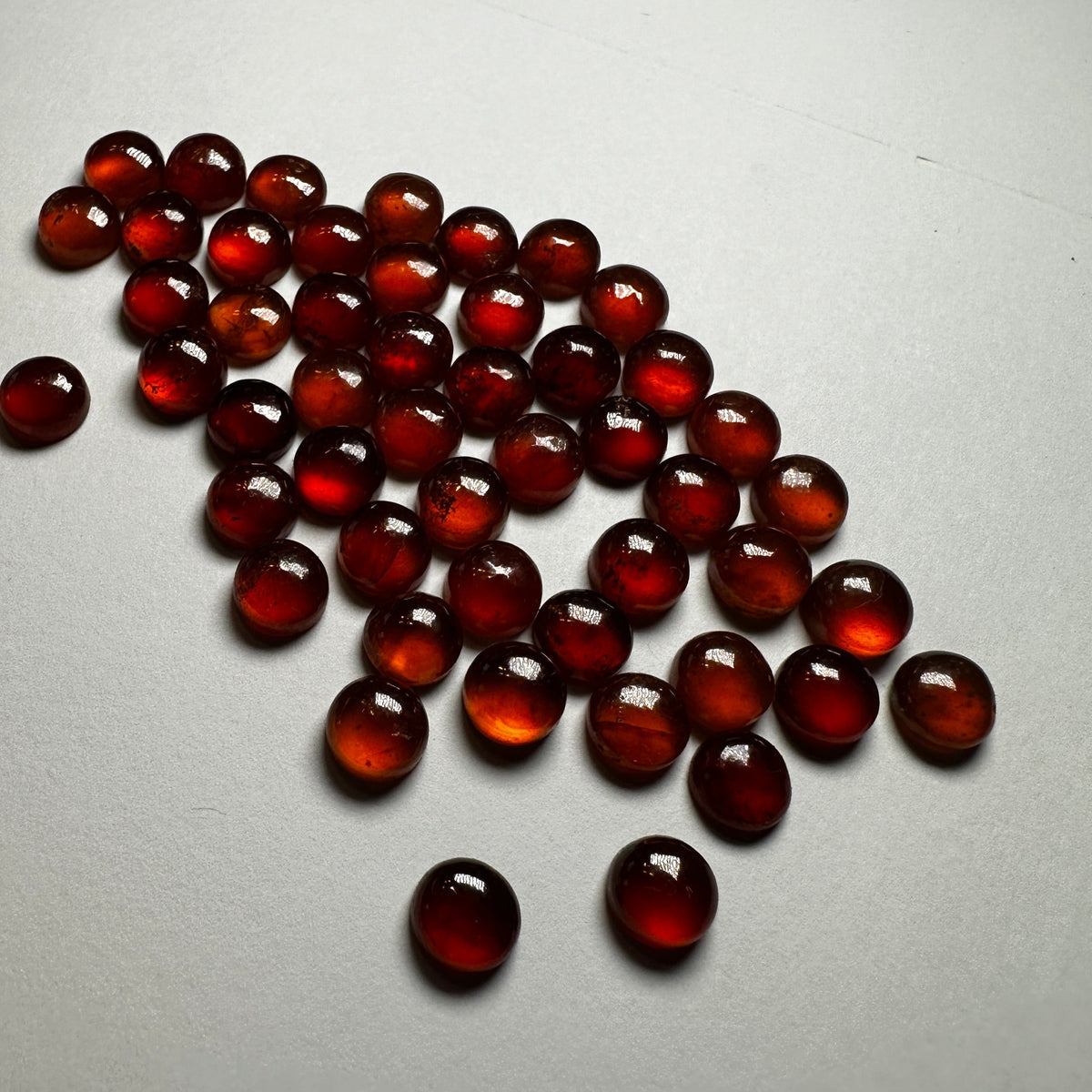 Hessonite Garnet Cabochons (Various sizes) — Lion Punch Forge