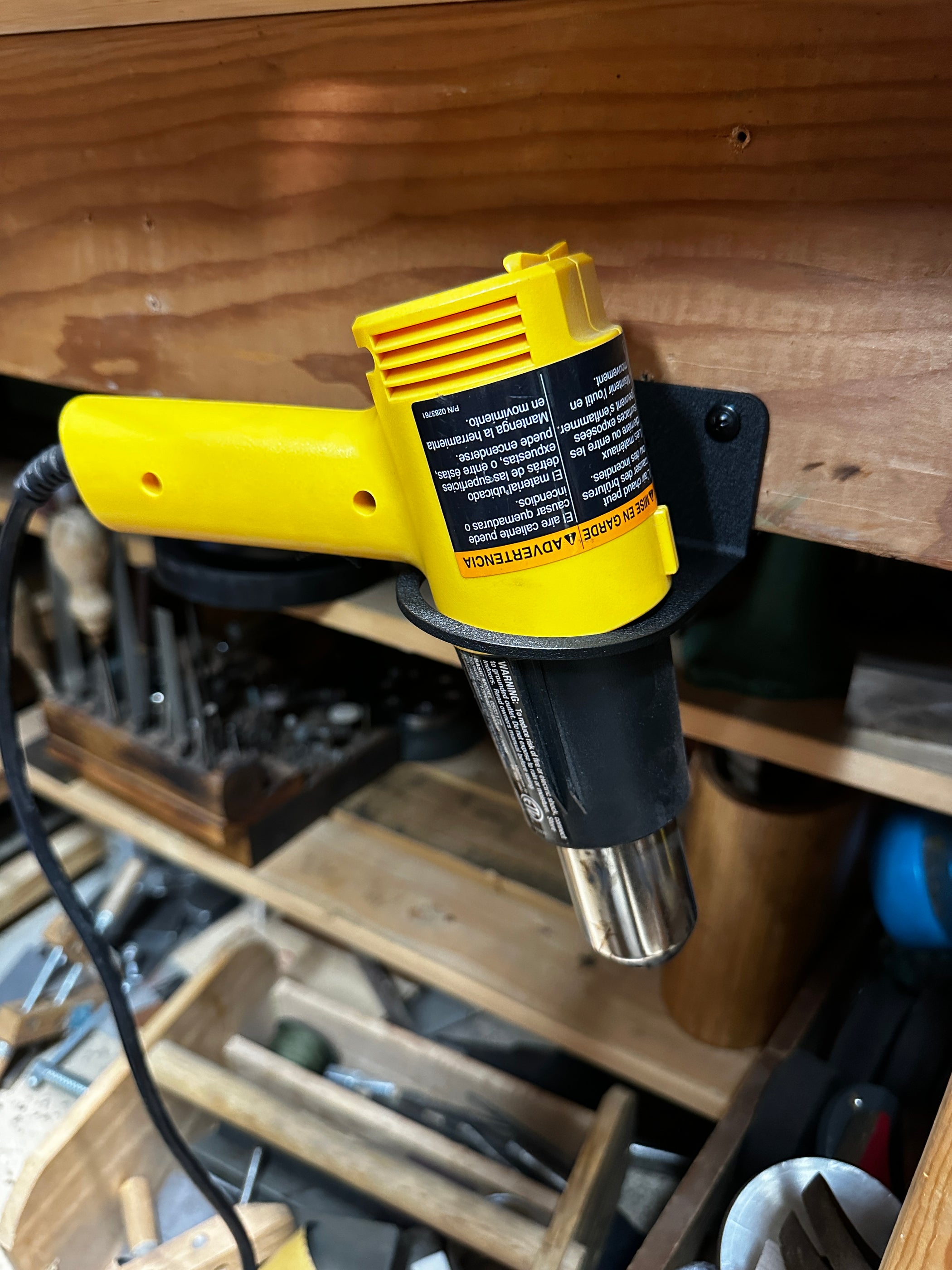 Multi purpose bracelet mandrel and heat gun holder — Lion Punch Forge