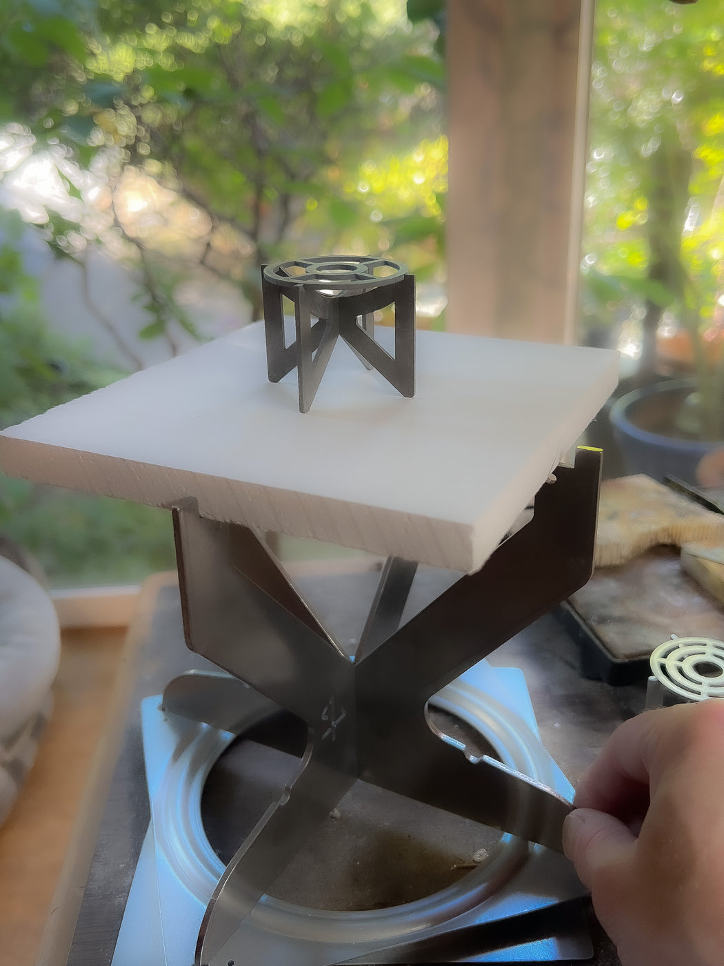 Ti-Quad Soldering Stand — Lion Punch Forge