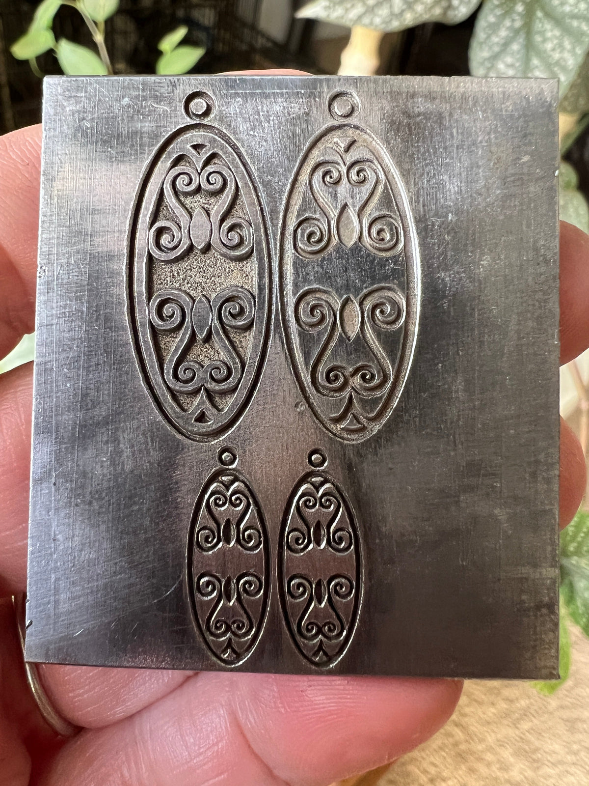Iron scrolls plate — Lion Punch Forge