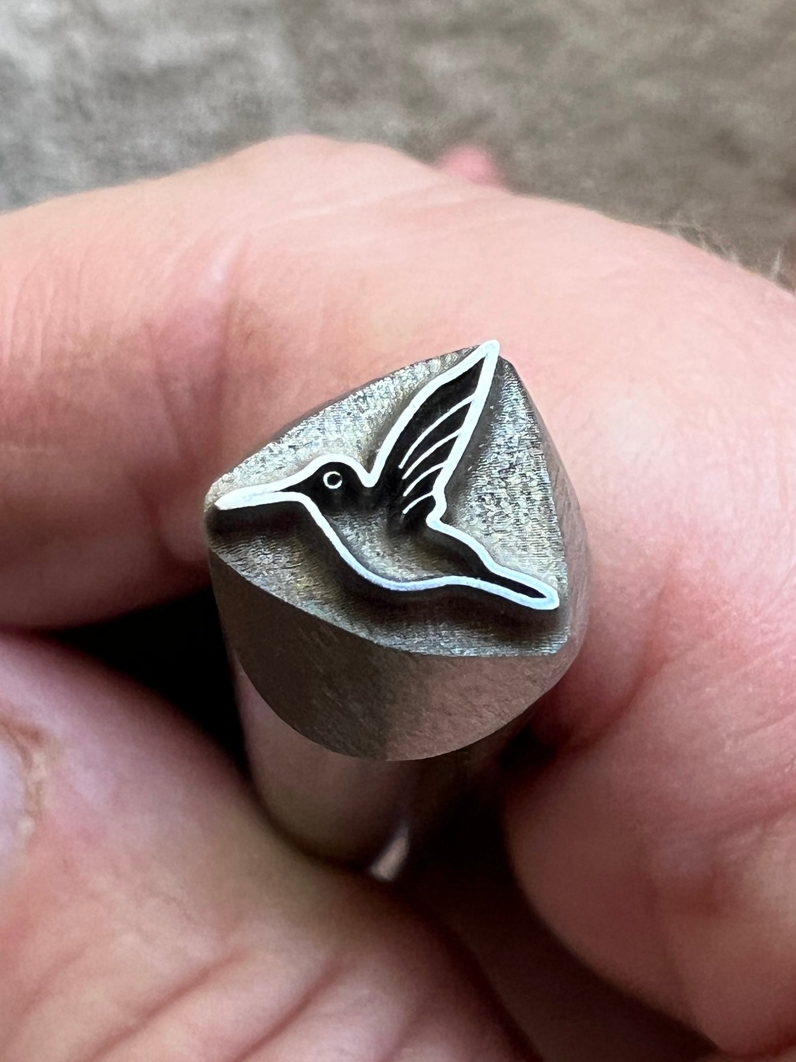 Hummingbird stamp — Lion Punch Forge