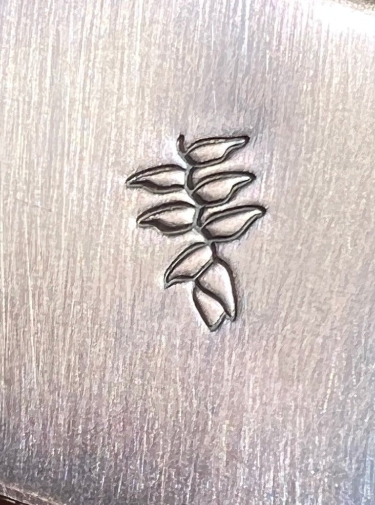 Heliconia stamp — Lion Punch Forge