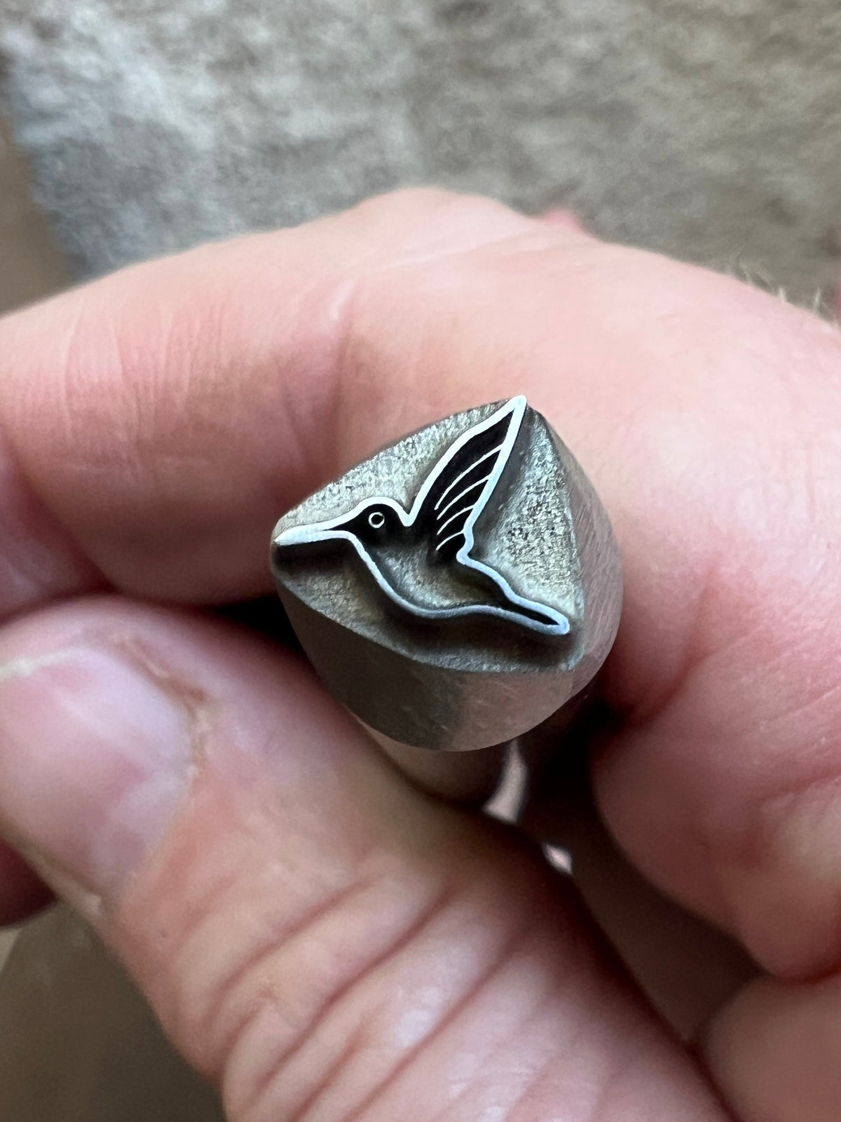 Hummingbird stamp — Lion Punch Forge