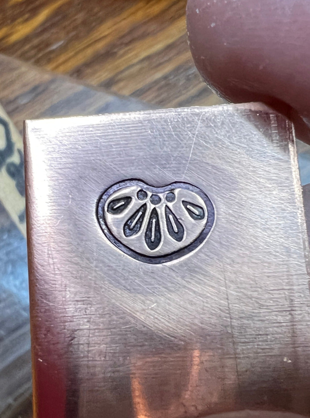 Mehndi 7 stamp — Lion Punch Forge