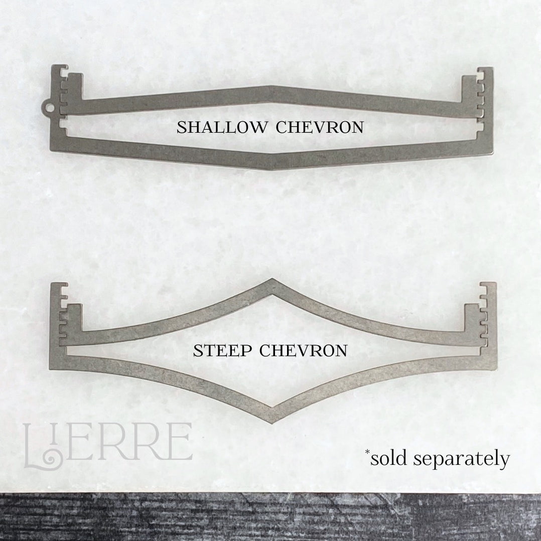 Steep Chevron Ring Band Soldering Stencils — Lion Punch Forge